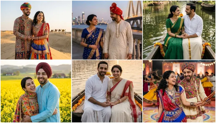 30 Gemini AI Indian Couple Traditional Look Photo Prompts (Copy & Paste ...